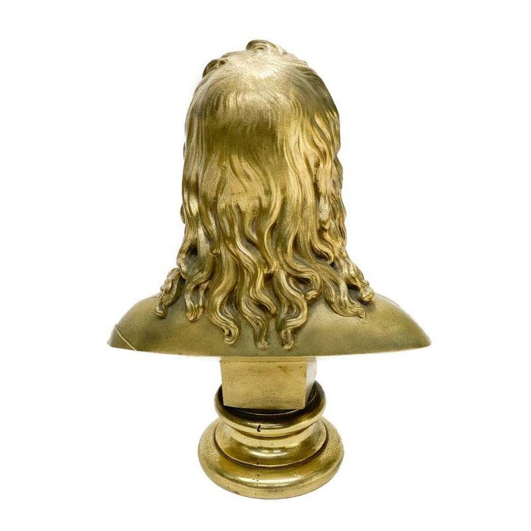 Russian Gilt Bronze Bust of a Knight Wearing Maltese Cross, 19th ...