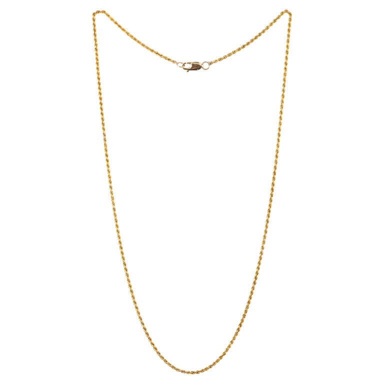 Russian Imperial-era Gold Rope Chain, circa 1900 For Sale at 1stDibs