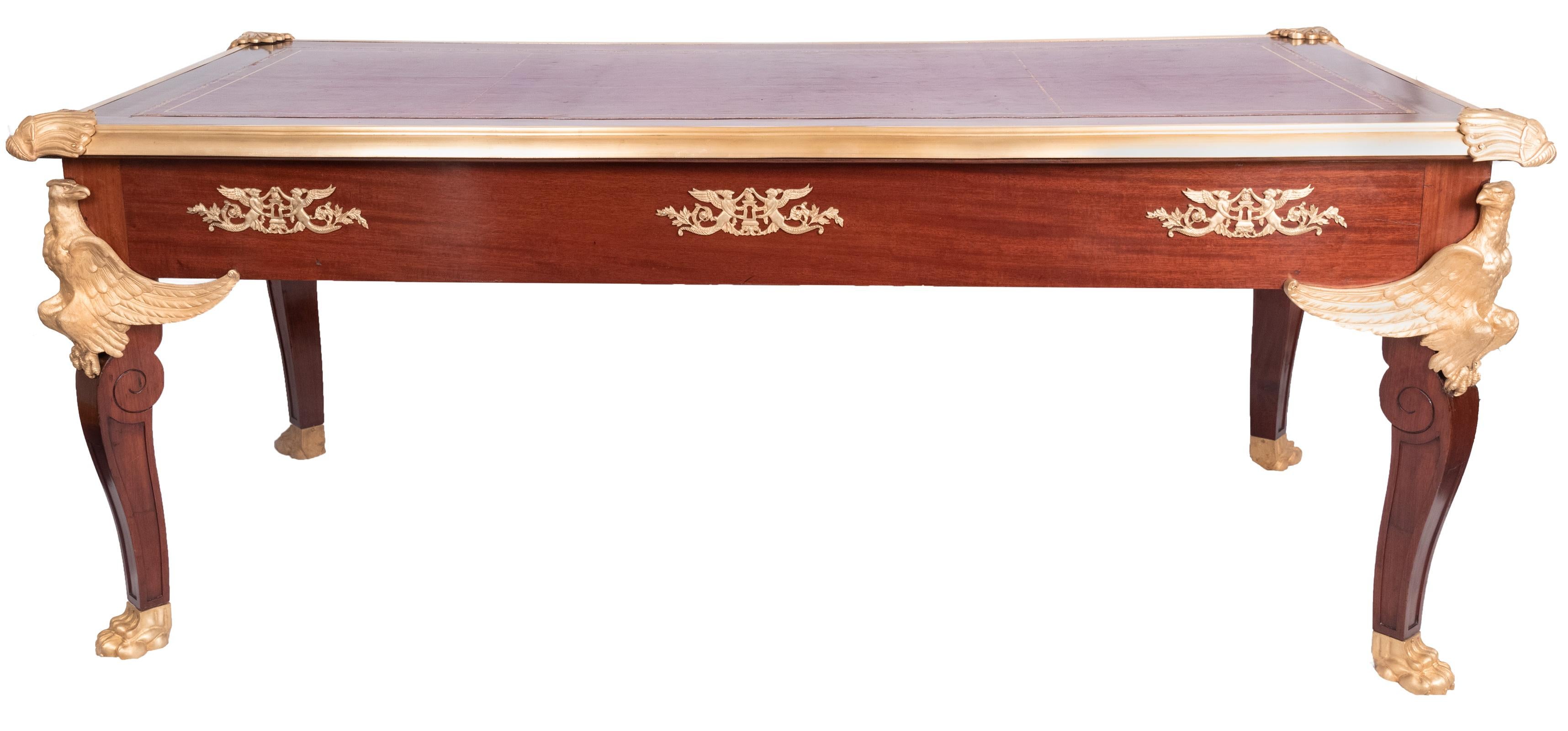 Russian Imperial Style Desk, Chair, and Mirror For Sale at 1stDibs ...