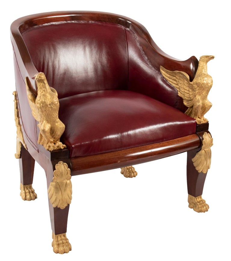 Russian Imperial Style Desk, Chair, and Mirror For Sale at 1stDibs