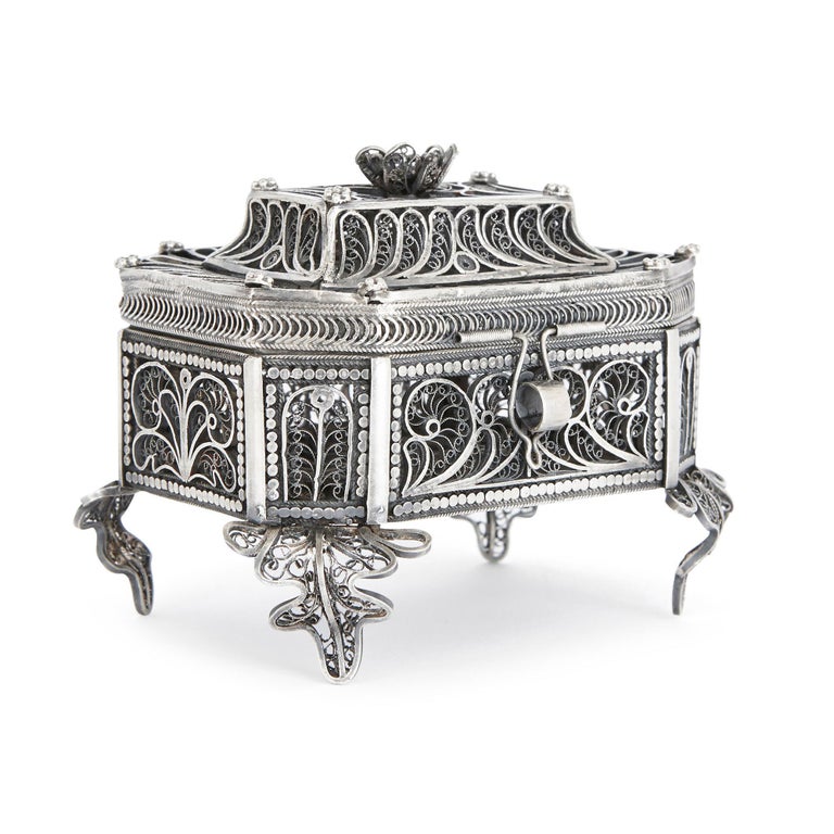 Russian Judaica Silver Besamim Spice Box at 1stDibs
