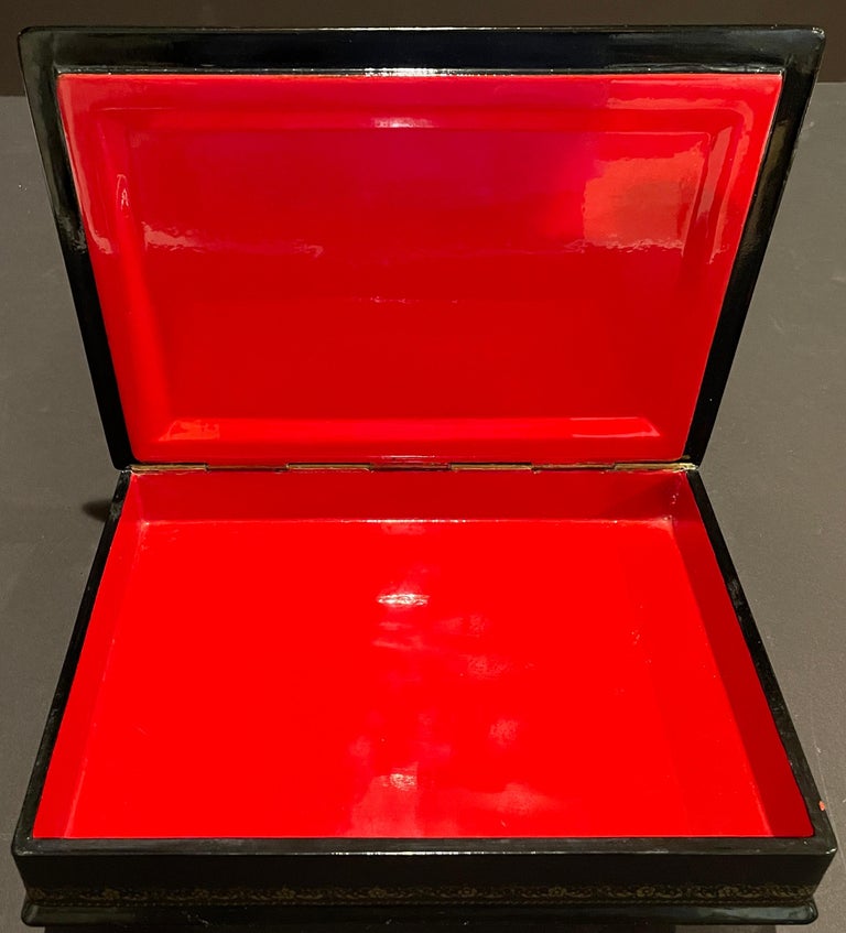 Russian Lacquered Box For Sale at 1stDibs