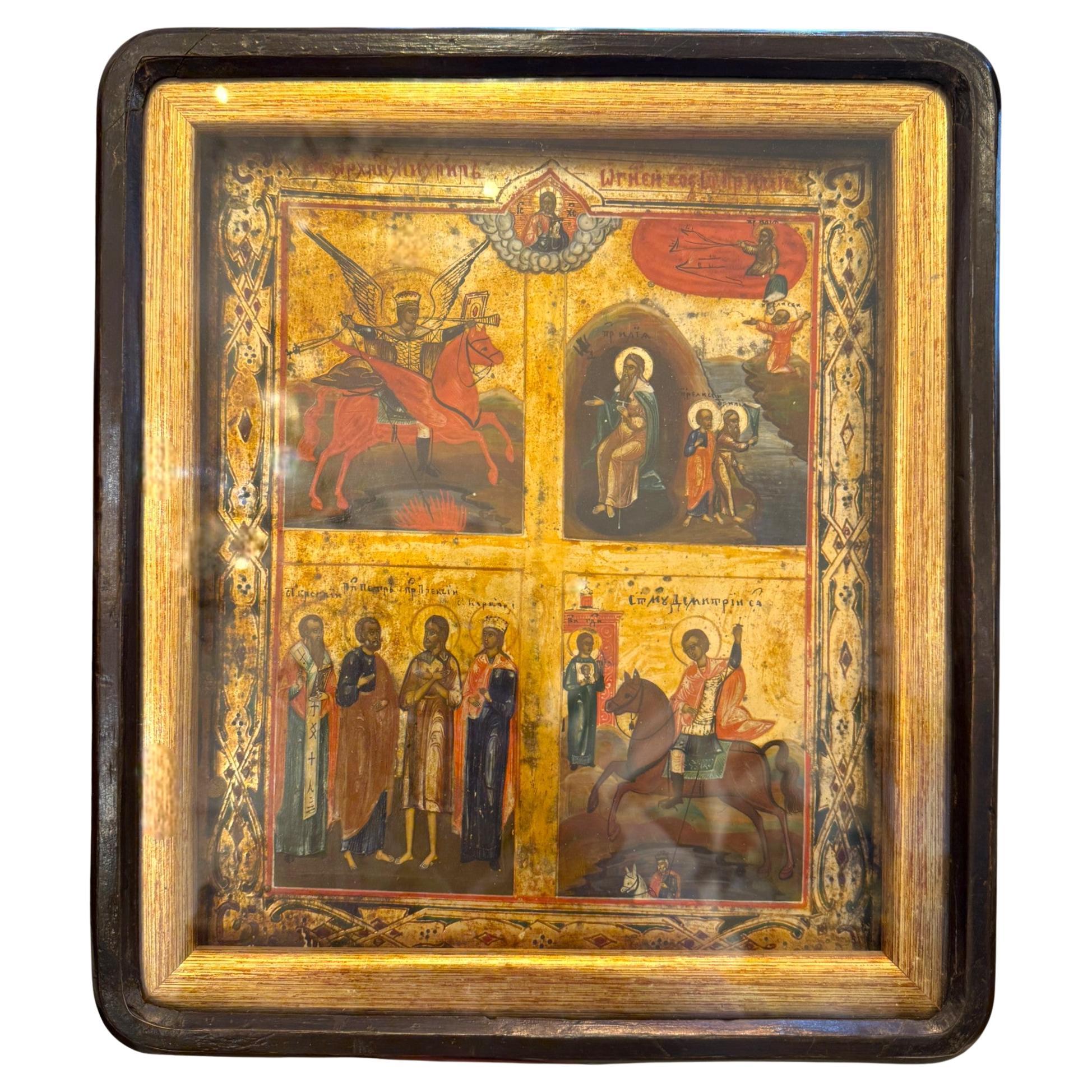 Russian Icon of Pokrov Mother of God For Sale at 1stDibs