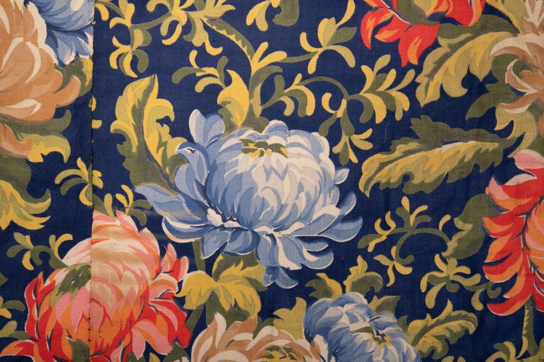 Russian Printed Cotton Fabric Panel, Mid-20th Century or Earlier For ...