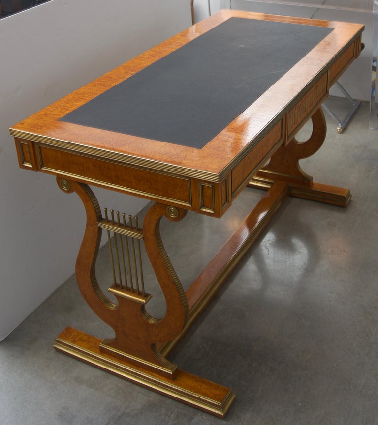 Russian Regency Style Library Table at 1stDibs