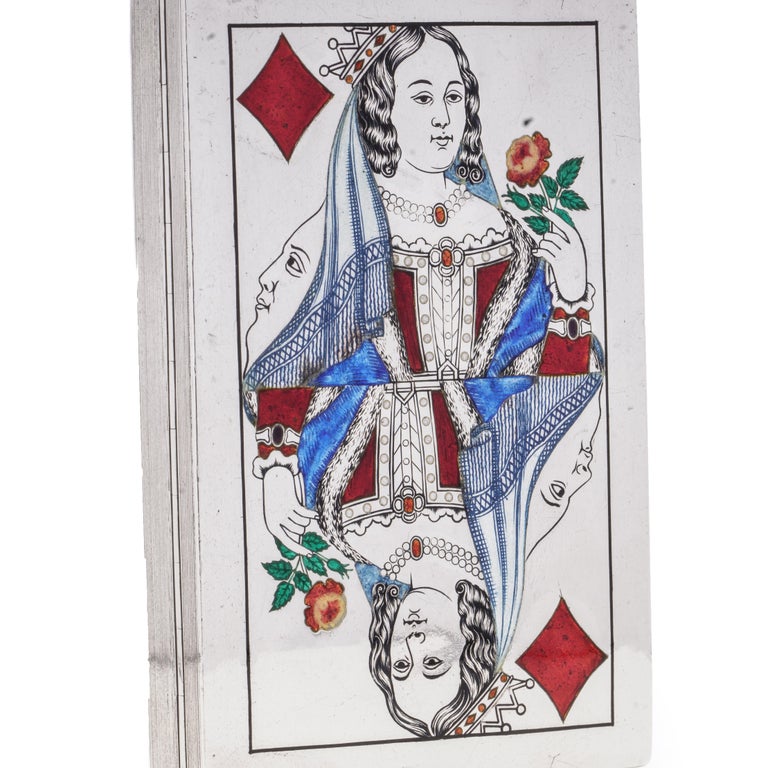 Russian Silver and Champlevé Enamel Snuff Box, Moscow, 1869 For Sale at ...