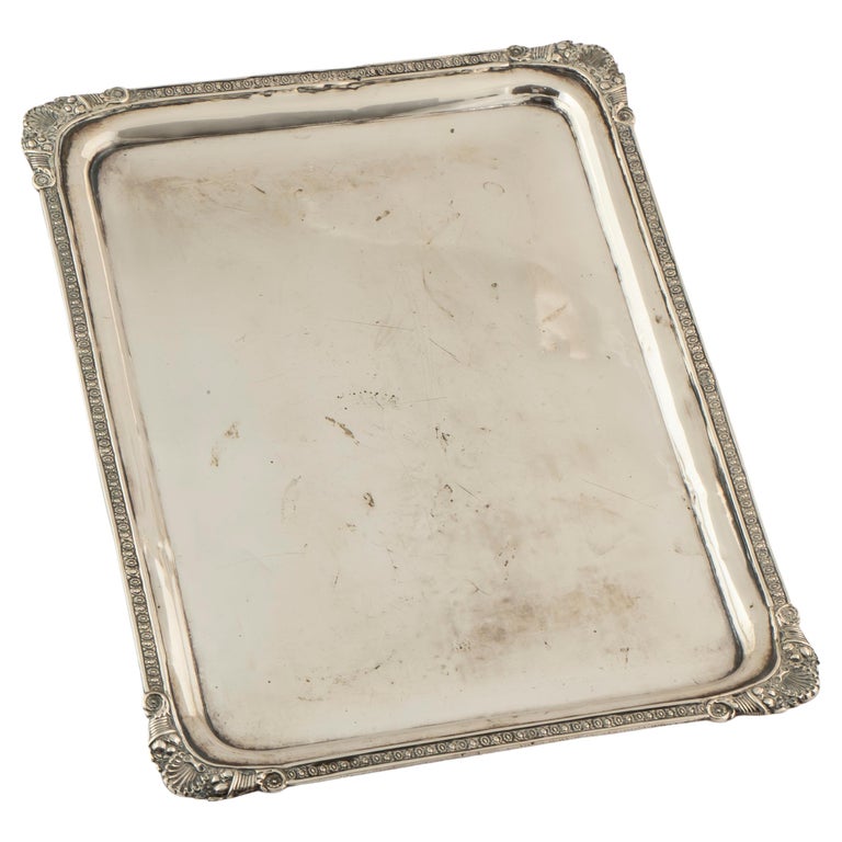 Russian Imperial-era Silver Letter Tray by Timofeev, Moscow, 1835 For ...