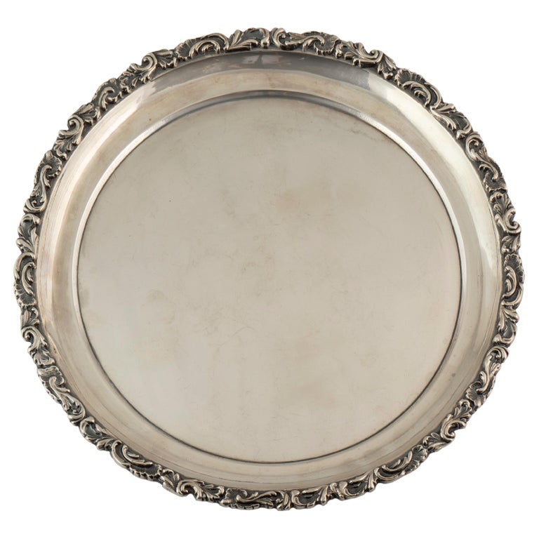 Russian Imperial-era Silver Tray by Sper, 1843, Count Hendrikoff ...
