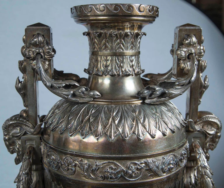 Probably Russian Silver Plated Bronze Urn For Sale at 1stDibs | russian ...