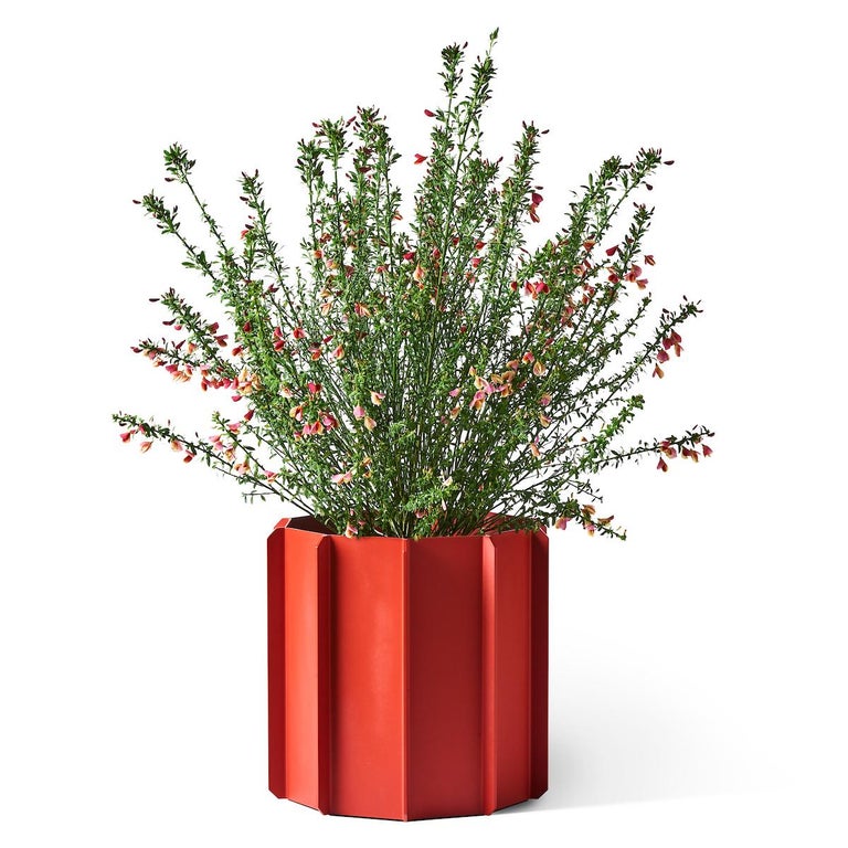 Rust Aluminum Planter For Sale at 1stDibs