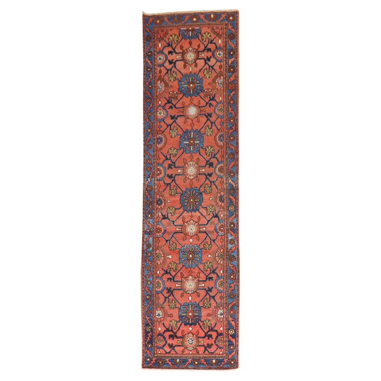 Rust Color Persian Malayer Runner For Sale at 1stDibs