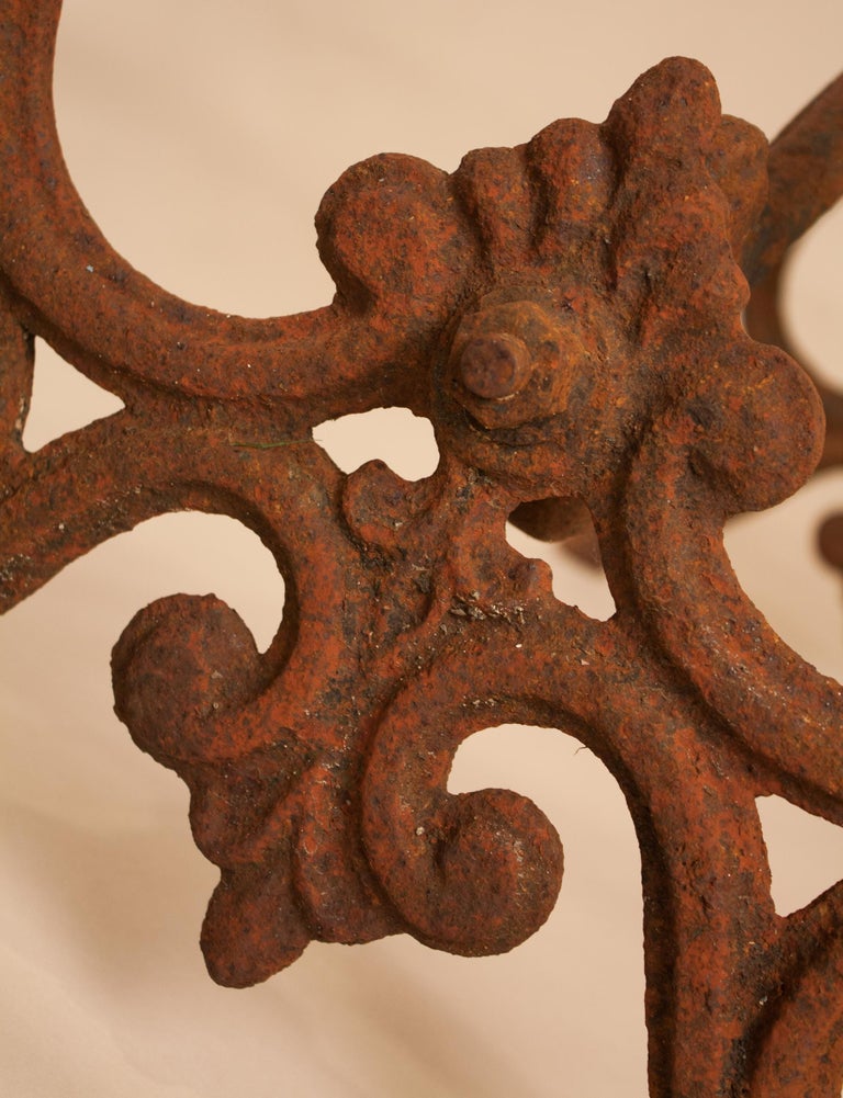Rusted Iron Table Base at 1stDibs
