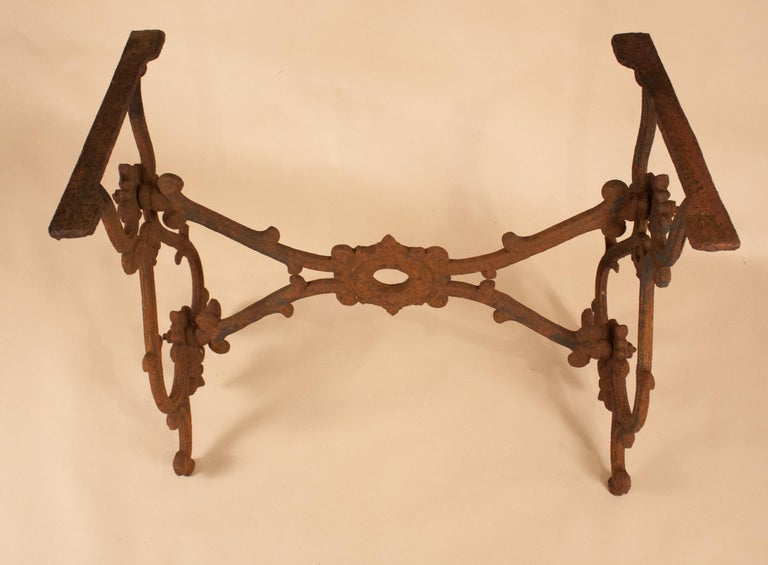 Rusted Iron Table Base at 1stDibs