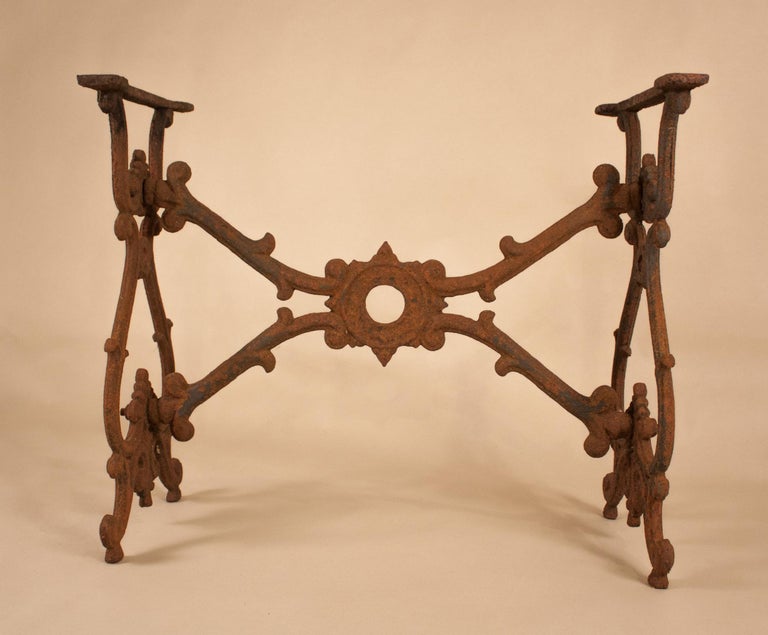 Rusted Iron Table Base at 1stDibs