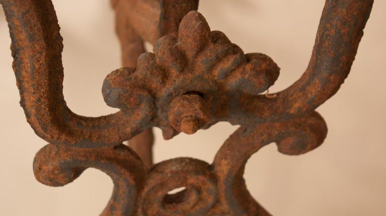 Rusted Iron Table Base at 1stDibs