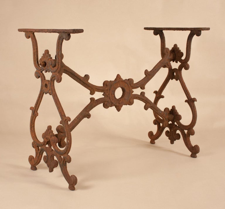 Rusted Iron Table Base at 1stDibs