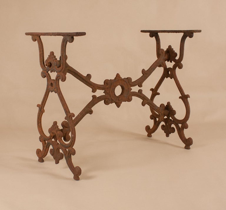 Rusted Iron Table Base at 1stDibs