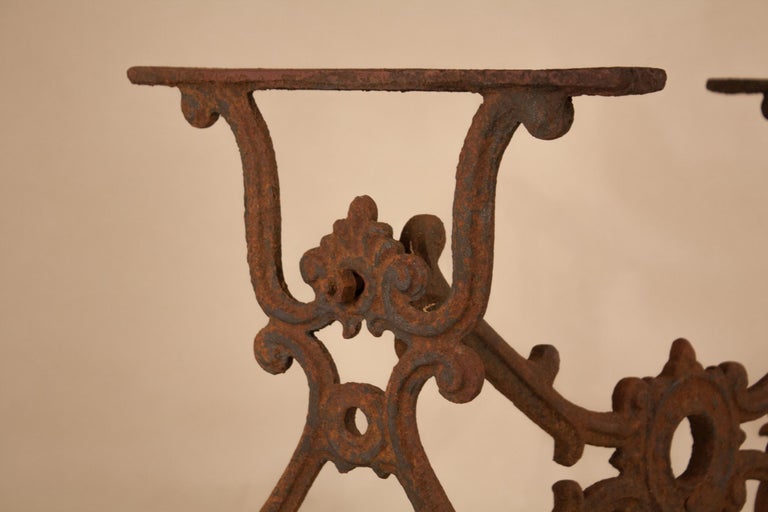 Rusted Iron Table Base at 1stDibs