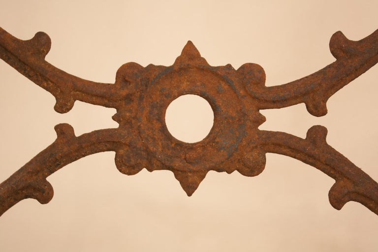 Rusted Iron Table Base at 1stDibs
