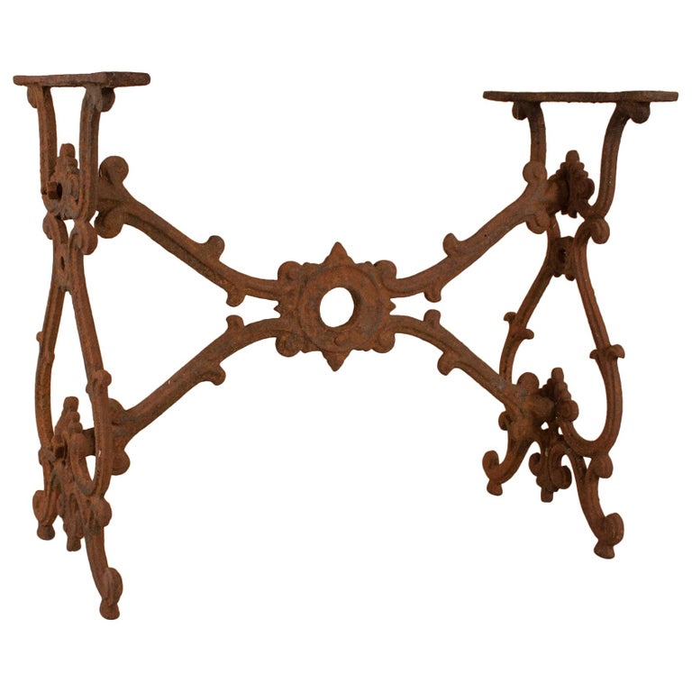 Rusted Iron Table Base at 1stDibs