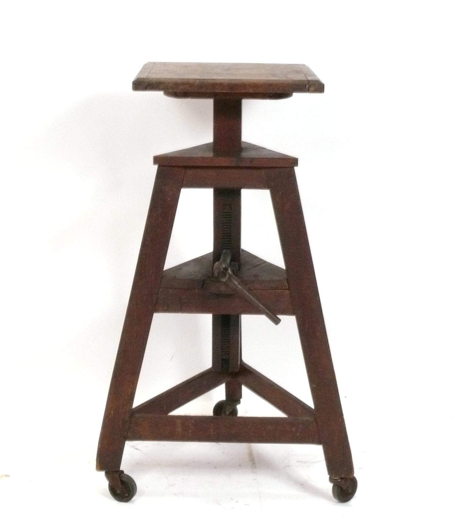Rustic 1930s Artist's Sculpture Stand at 1stDibs | cavalletto per ...