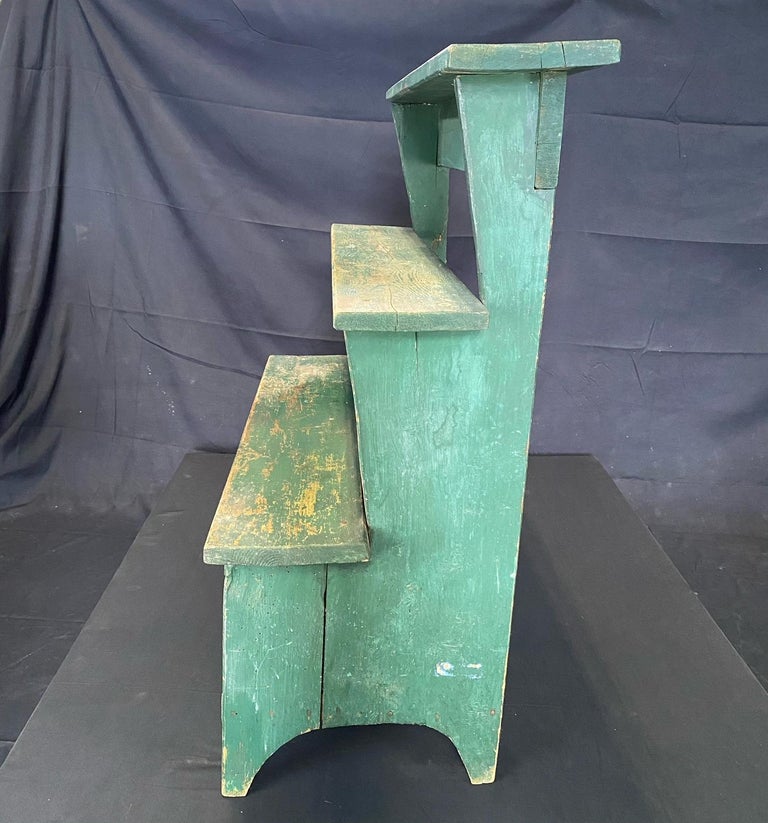 Rustic 19th Century Painted Tall French Waterfall Garden Pot Shelves or ...