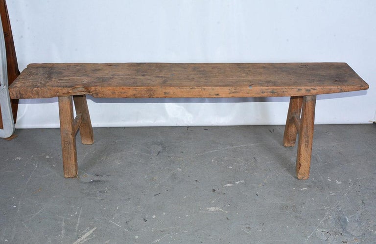 Rustic Antique Country Bench at 1stDibs