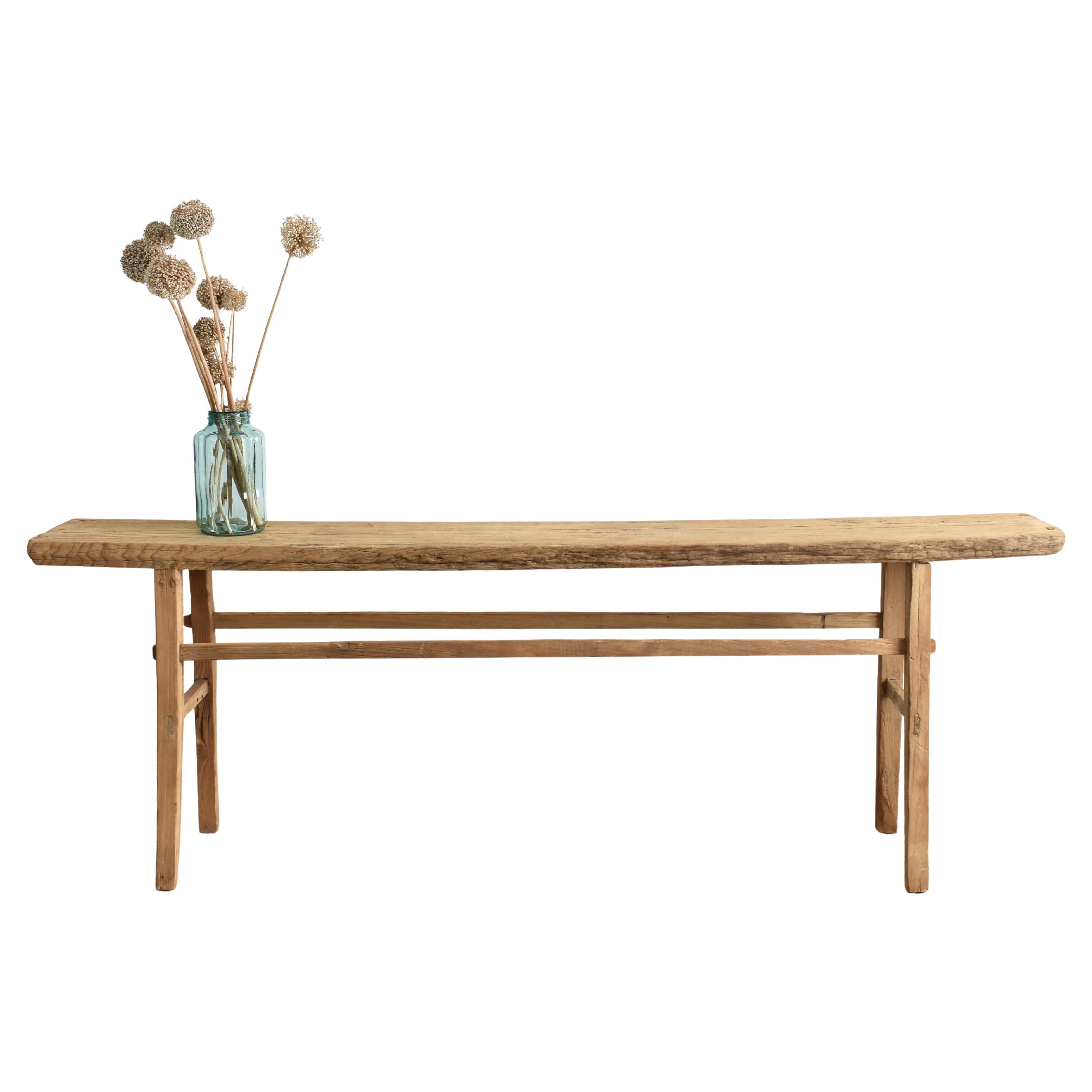 Antique Rustic Painted Bookshelf ~ Console ~ Sofa Table For Sale at 1stDibs