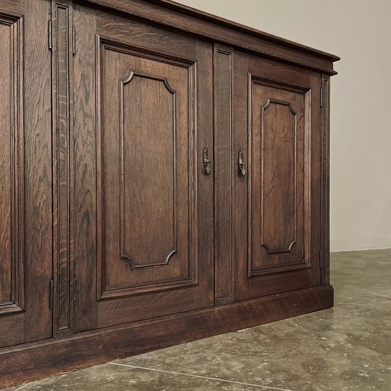 Rustic Antique Four Door Buffet ~ Credenza For Sale at 1stDibs