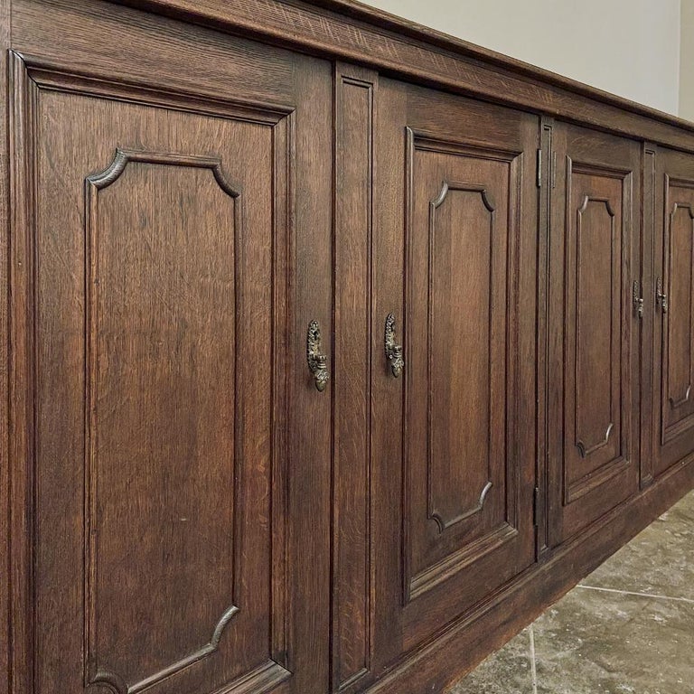 Rustic Antique Four Door Buffet ~ Credenza For Sale at 1stDibs