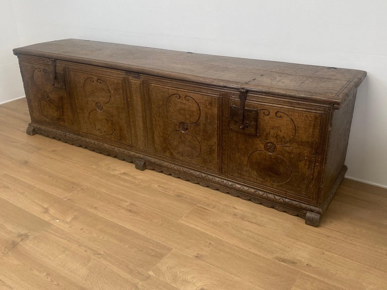 Rustic, Antique Italian Coffer For Sale at 1stDibs
