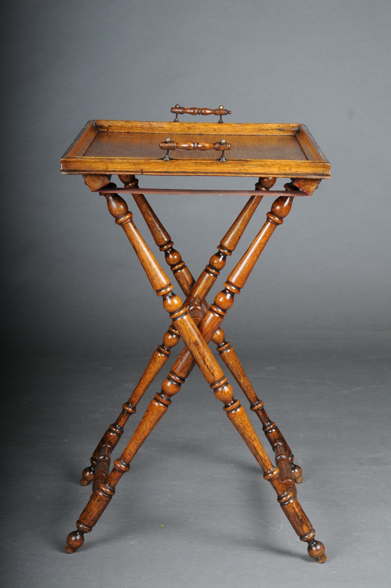 Rustic Antique Tray Table, Oak, Germany For Sale at 1stDibs