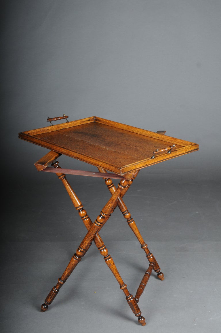 Rustic Antique Tray Table, Oak, Germany For Sale at 1stDibs
