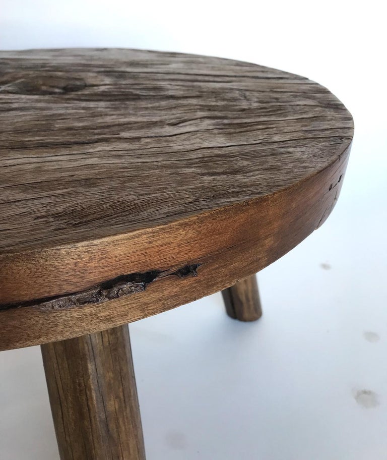 Rustic Antique Wooden Wheel Table For Sale at 1stDibs