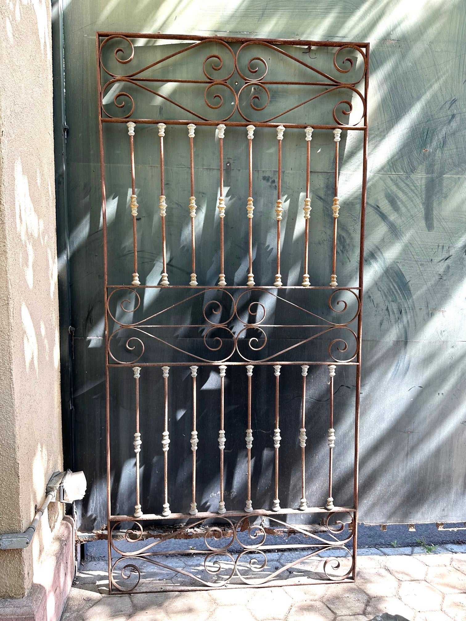 Rustic Antique Wrought Iron Driveway Garden Entrance Metal Gate for ...