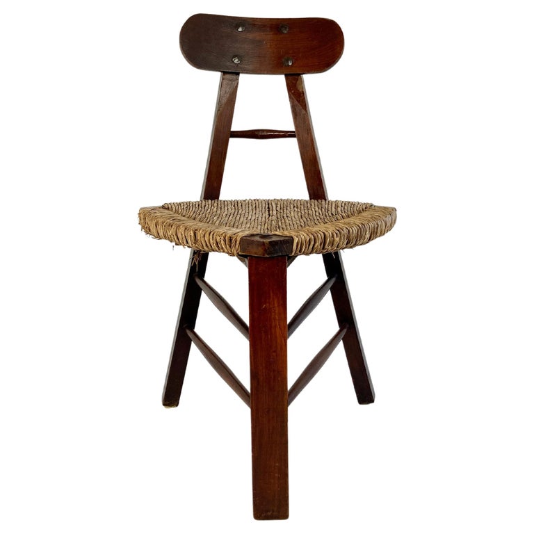 Rustic Arts and Crafts Chair, Netherlands, Mid-20th Century For Sale at ...