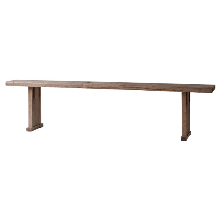Rustic Bench in Elm from France, Designed and Handmade in the 1950s For ...