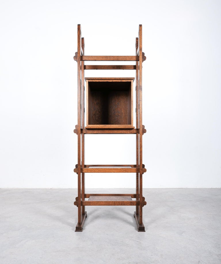 Rustic Bespoke Plug-In Shelf Unit System Etagere from Oak, France, 1960 ...