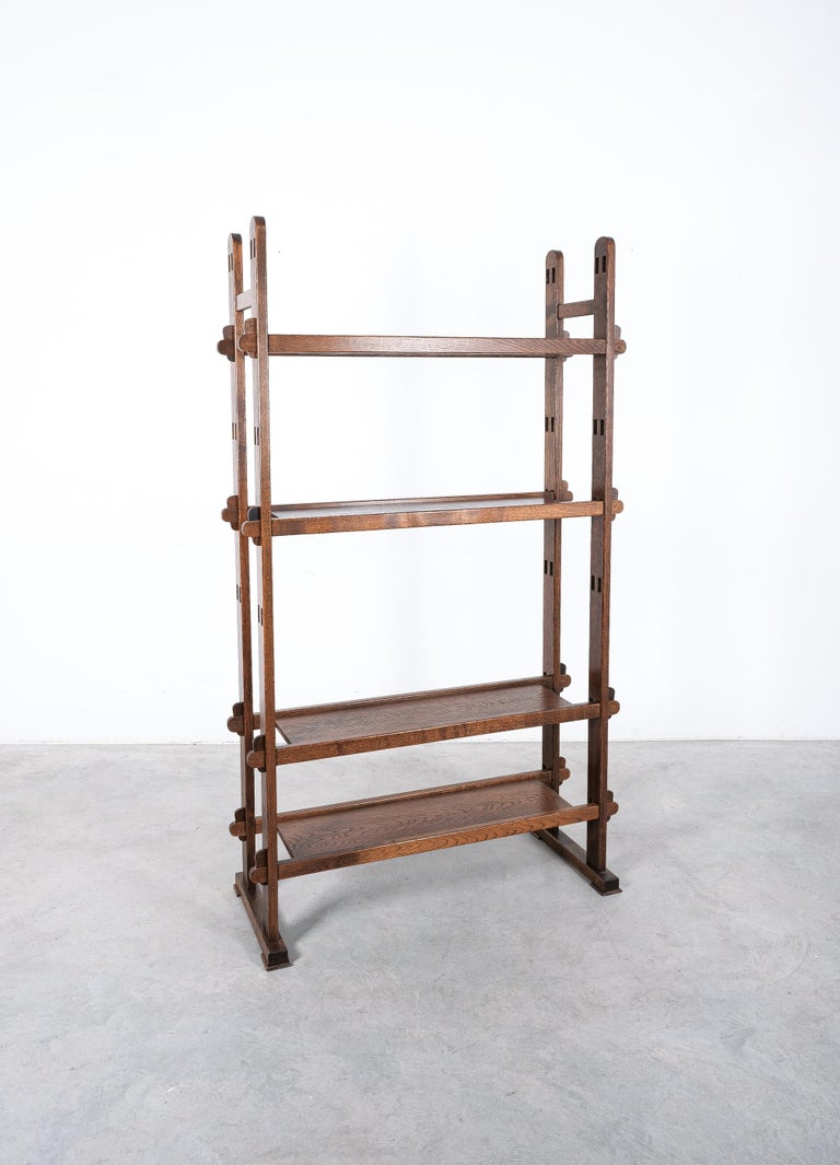 Rustic Bespoke Plug-In Shelf Unit System Etagere from Oak, France, 1960 ...