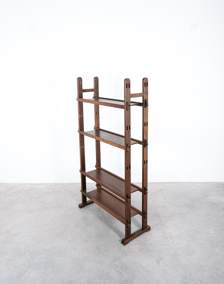 Rustic Bespoke Plug-In Shelf Unit System Etagere from Oak, France, 1960 ...