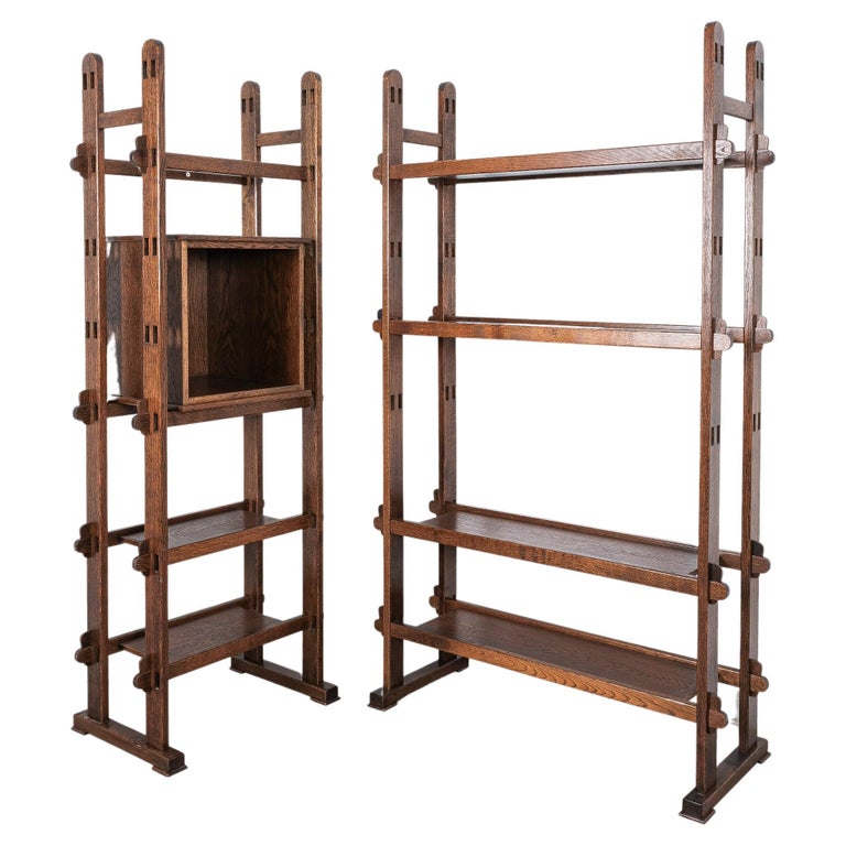 Rustic Bespoke Plug-In Shelf Unit System Etagere from Oak, France, 1960 ...