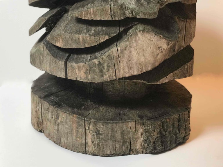 Rustic Carving Made from Tree Trunk For Sale at 1stDibs
