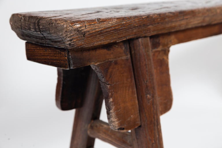 Rustic Chinese Bench, 20th Century For Sale at 1stDibs