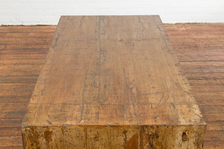 Rustic Chinese Vintage Coffee Table with Unusual Distressed Patina at ...