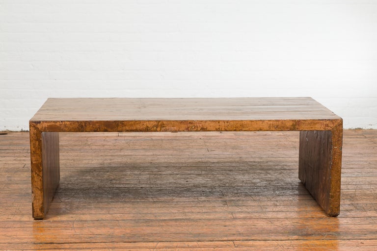 Rustic Chinese Vintage Coffee Table with Unusual Distressed Patina at ...