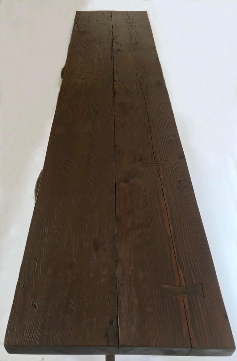 Rustic Console Table with Two Drawers at 1stDibs | rustic console table ...