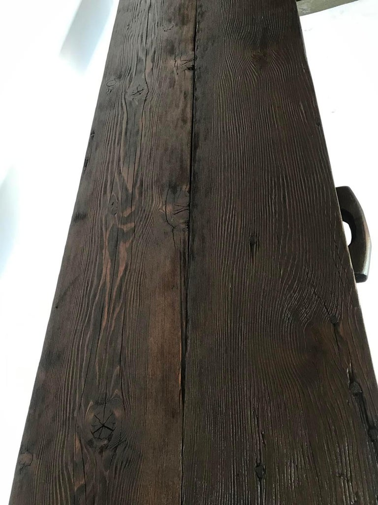 Rustic Console Table with Two Drawers at 1stDibs | rustic console table ...