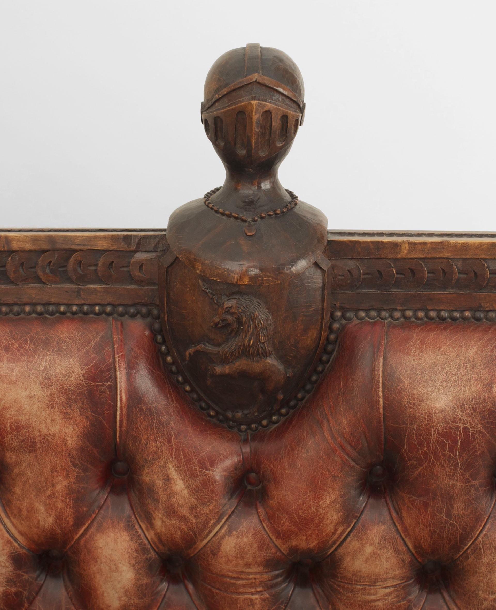 Rustic Continental Leather Living Room Set at 1stDibs