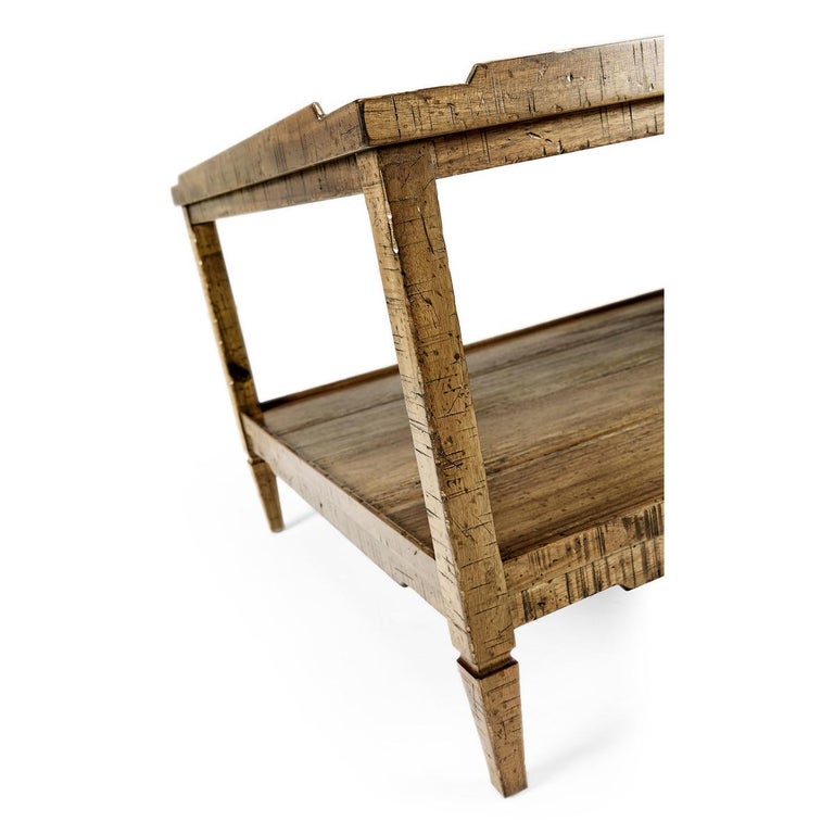 Rustic Country Coffee Table, Medium Drift For Sale at 1stDibs