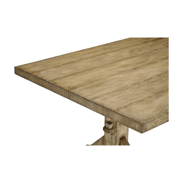 Rustic Country Dining Table, Light Drift For Sale at 1stDibs